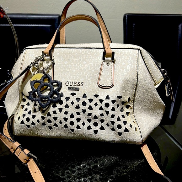 Guess | Bags | Guess White Shoulder Bag | Poshmark